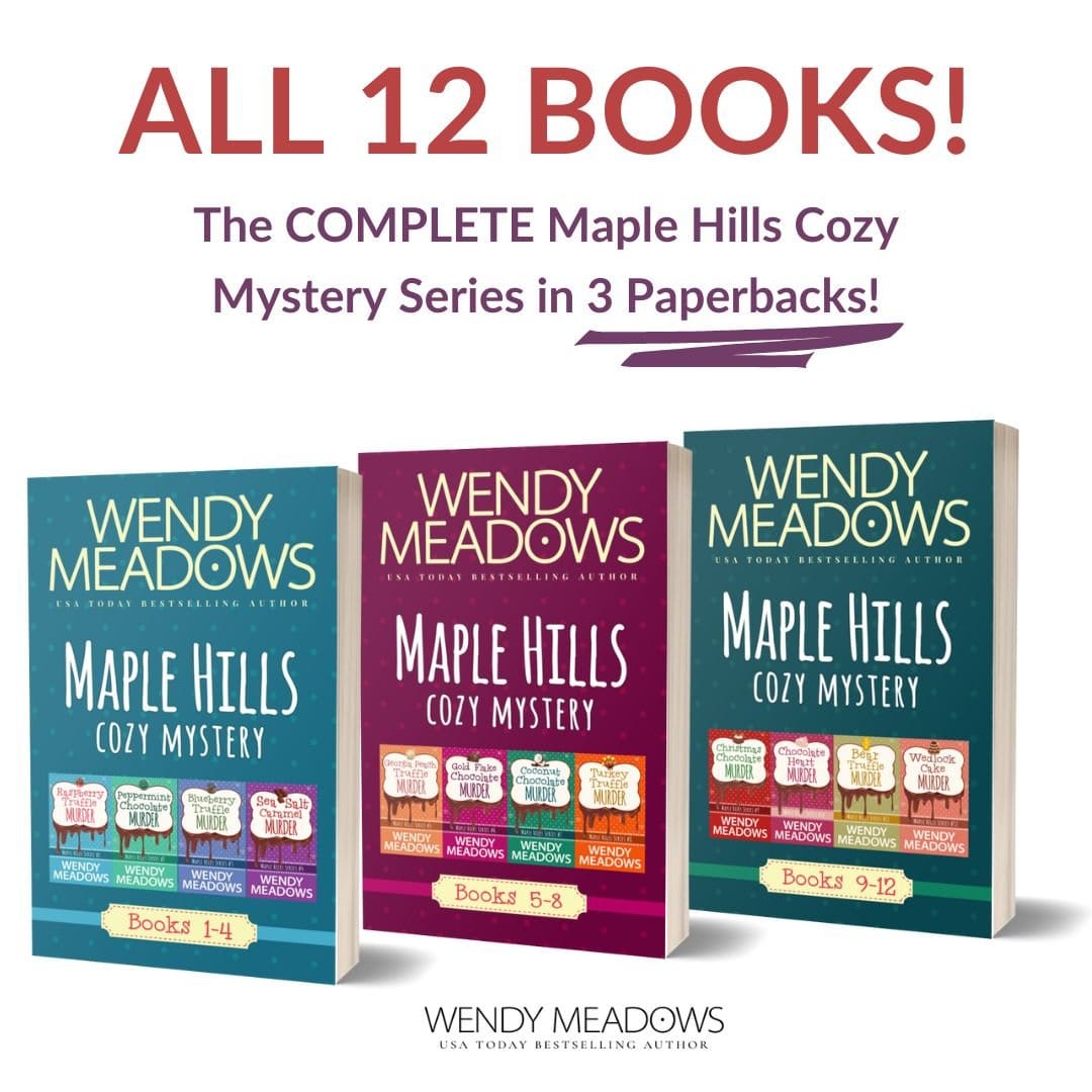 Maple Hill Cozy Mystery Books 1-12 – Paperback Set – Wendy Meadows